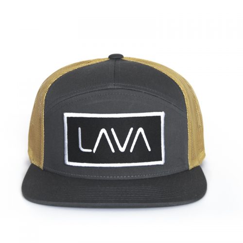LAVA Charcoal Gold Trucker Hat - LAVA Craft Cocktail Co.