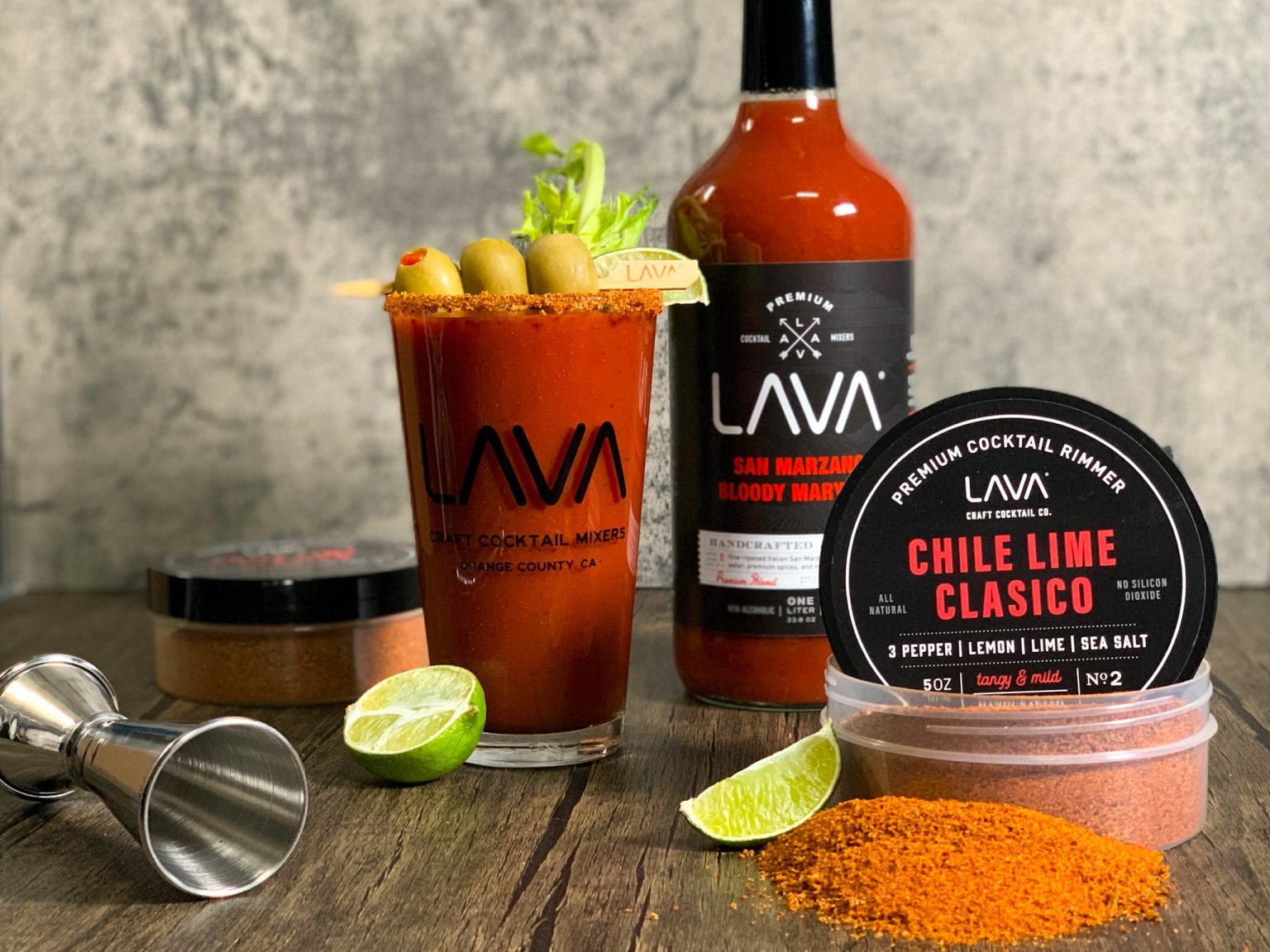 LAVA Premium Chile Lime Clásico Bloody Mary Rim & Margarita Rimmer