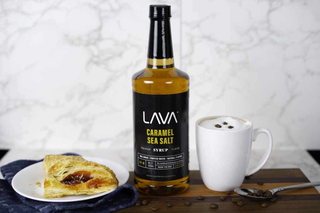 LAVA Premium Salted Caramel Syrup 33.8oz Coffee Sweetener ⭐️⭐️⭐️⭐️⭐️