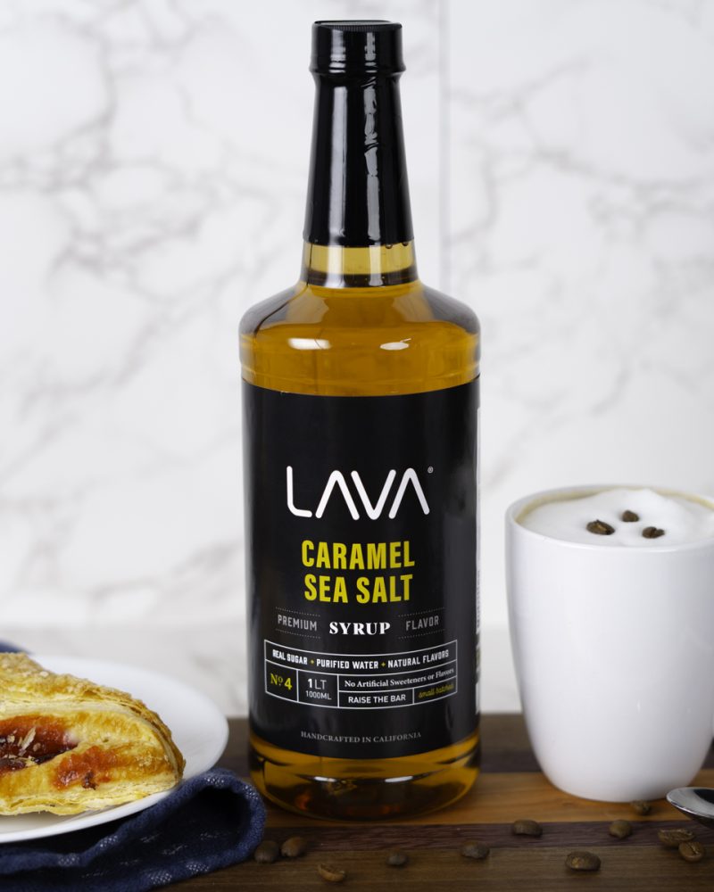 LAVA Premium Salted Caramel Syrup 33.8oz Coffee Sweetener ⭐️⭐️⭐️⭐️⭐️