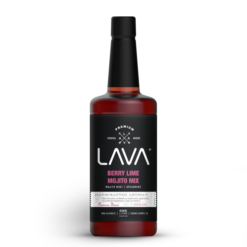 LAVA Premium Berry Mojito Mix 33.8oz (Plastic Bottle)