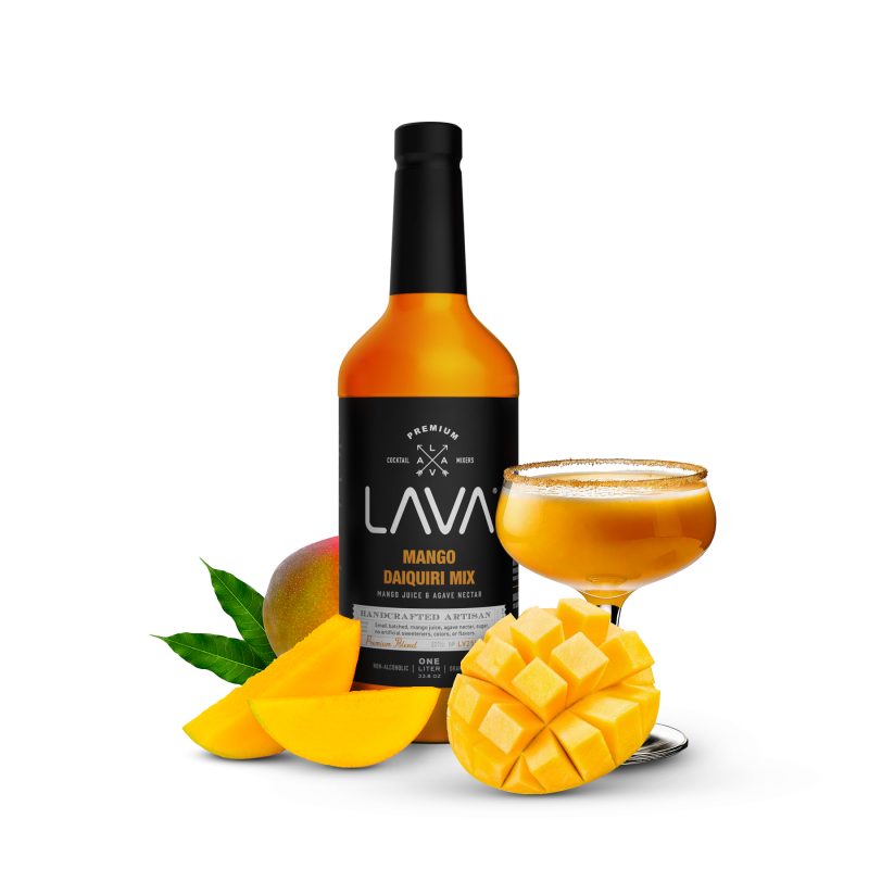 LAVA Premium Mango Michelada Mix 33.8oz | Real Mango Puree & Chile Peppers