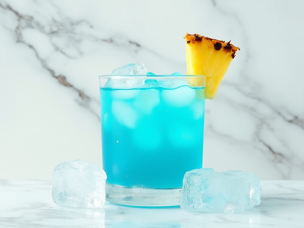 Azure Drift | Blue Piña Colada Cocktail with Vanilla Vodka