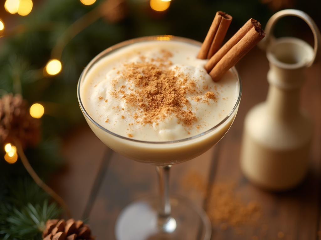 LAVA Holiday Spiced Nog | Rum Egg Nog Cocktail with LAVA Demerara Syrup